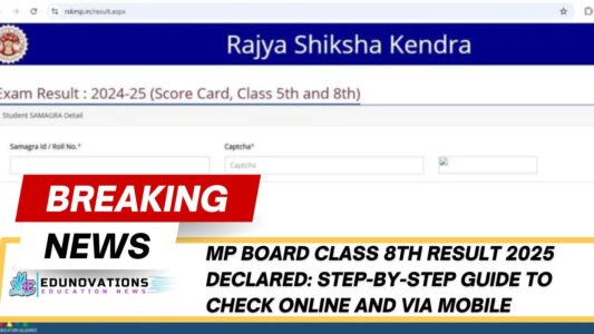 MP Board Class 8th Result 2025 Declared: Step-by-Step Guide To Check ...