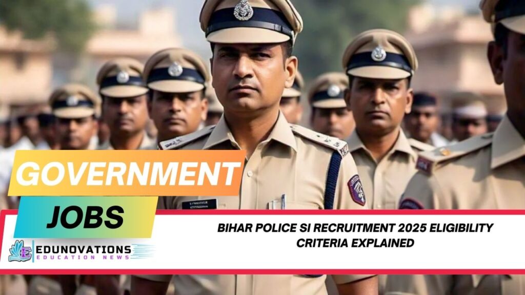 Bihar Police SI Recruitment 2025 Eligibility Criteria Explained ...