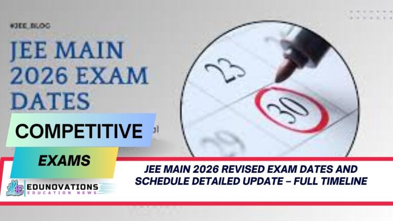 JEE Main 2026 Revised Exam Dates And Schedule Detailed Update – Full ...