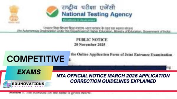 Nta Official Notice March 2026 Application Correction Guidelines ...